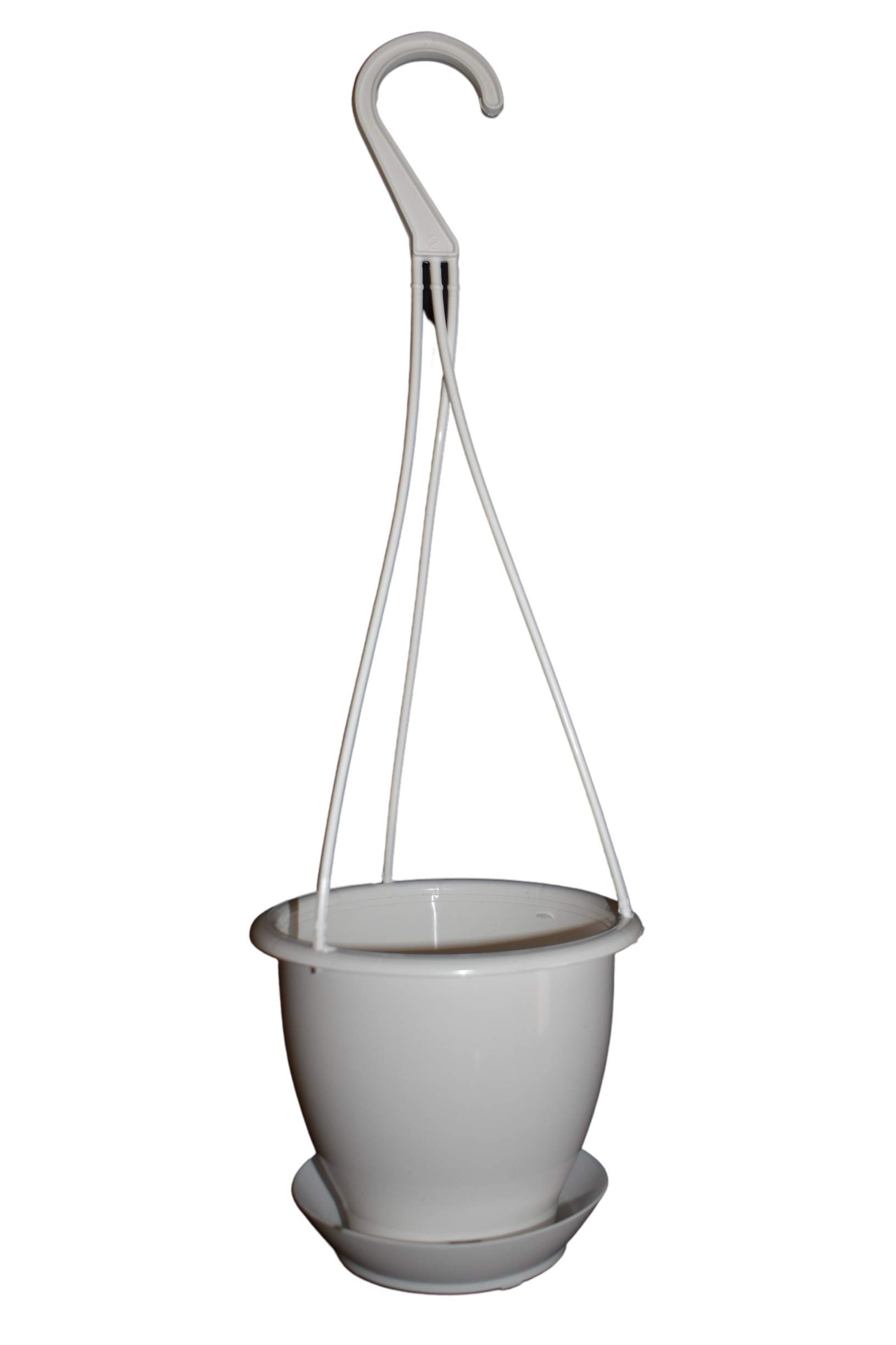KOBA 4.5 inch Mini White Plastic Hanging Basket by Koba (5)
