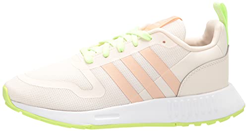 adidas Originals Multix Skate Shoe, Wonder White/Halo Blush/Signal Green, 5 US Unisex Little Kid