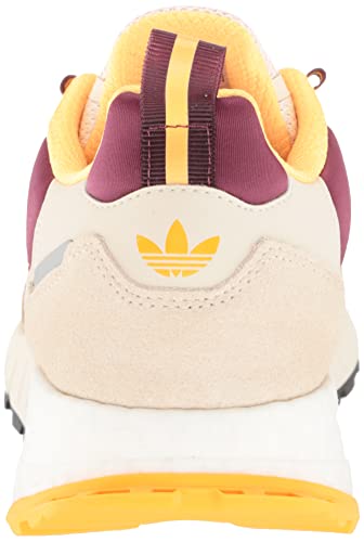 adidas Originals Women's ZX 1K Boost, Wonder White/Solar Gold/Victory Crimson, 9