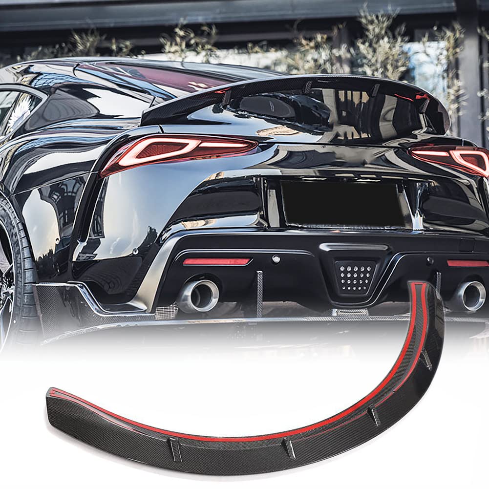 A91 Real Carbon Fiber Trunk Spoiler for Toyota GR Supra A90 A91 Coupe 2019 2020 2021 Custom Parts Trunk Lip Spoiler High Kick Rear Wing Spoiler Body Kits Factory Outlet
