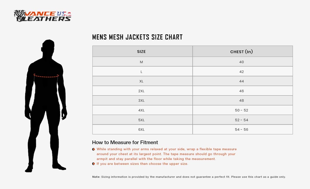 Vance Leather Revo Mens Black Advanced All-Season Reflective Mesh & Textile Motorcycle Jacket w/CE Armor & Removable Liner (Black, Large)