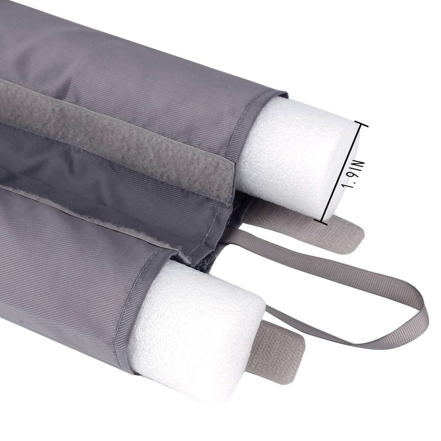 Under Door Draft Stopper Gray 29"-35" Noise Window Breeze Dust Air Blocker Adjustable Door Sweeps