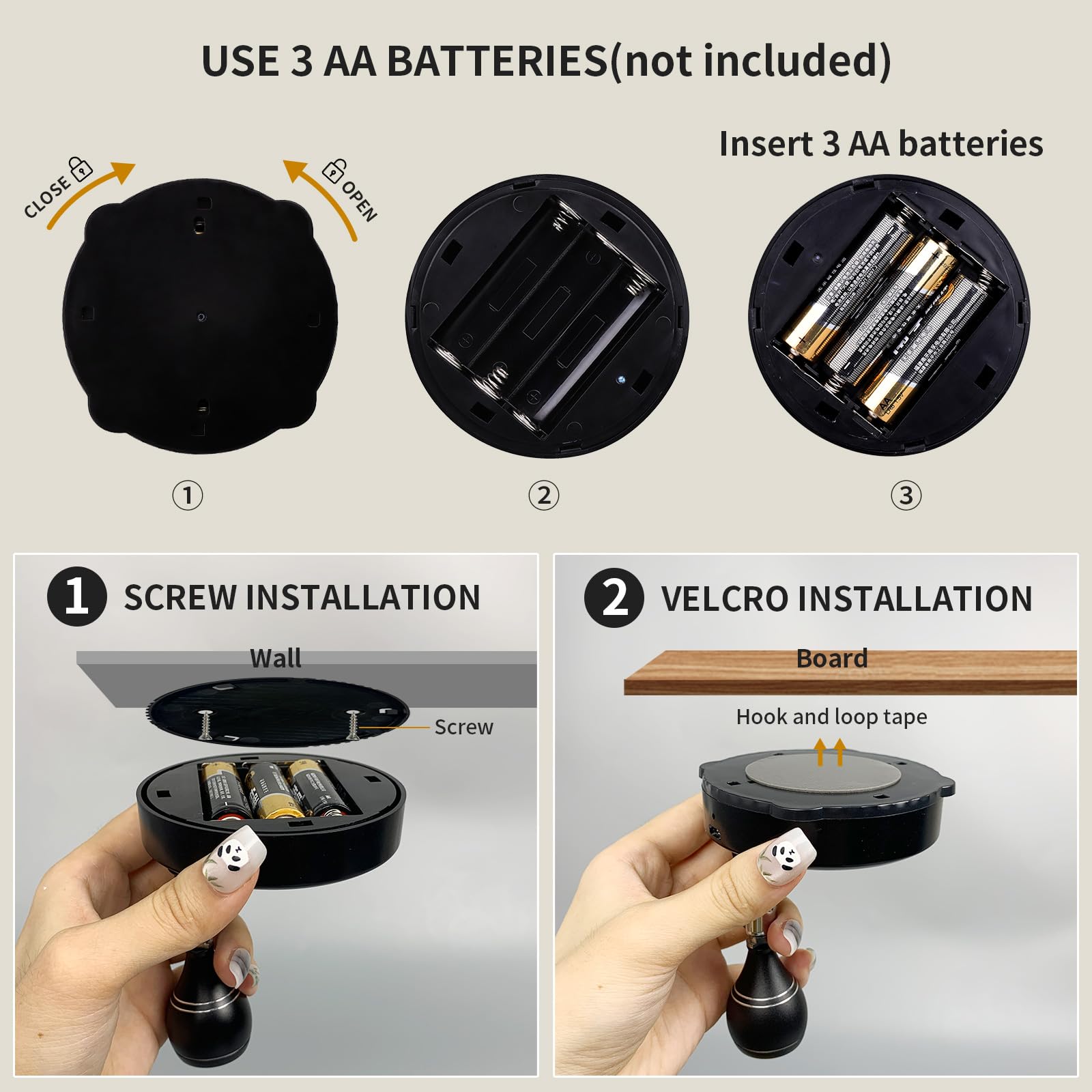 LEASTYLE LED Spot Light Indoor, Battery Operated Led Light Stick Up Lights with Remote, Mini Spotlight Dimmable Accent Lights for Lighting up Paintings Pictures(RGB 2 Pack)