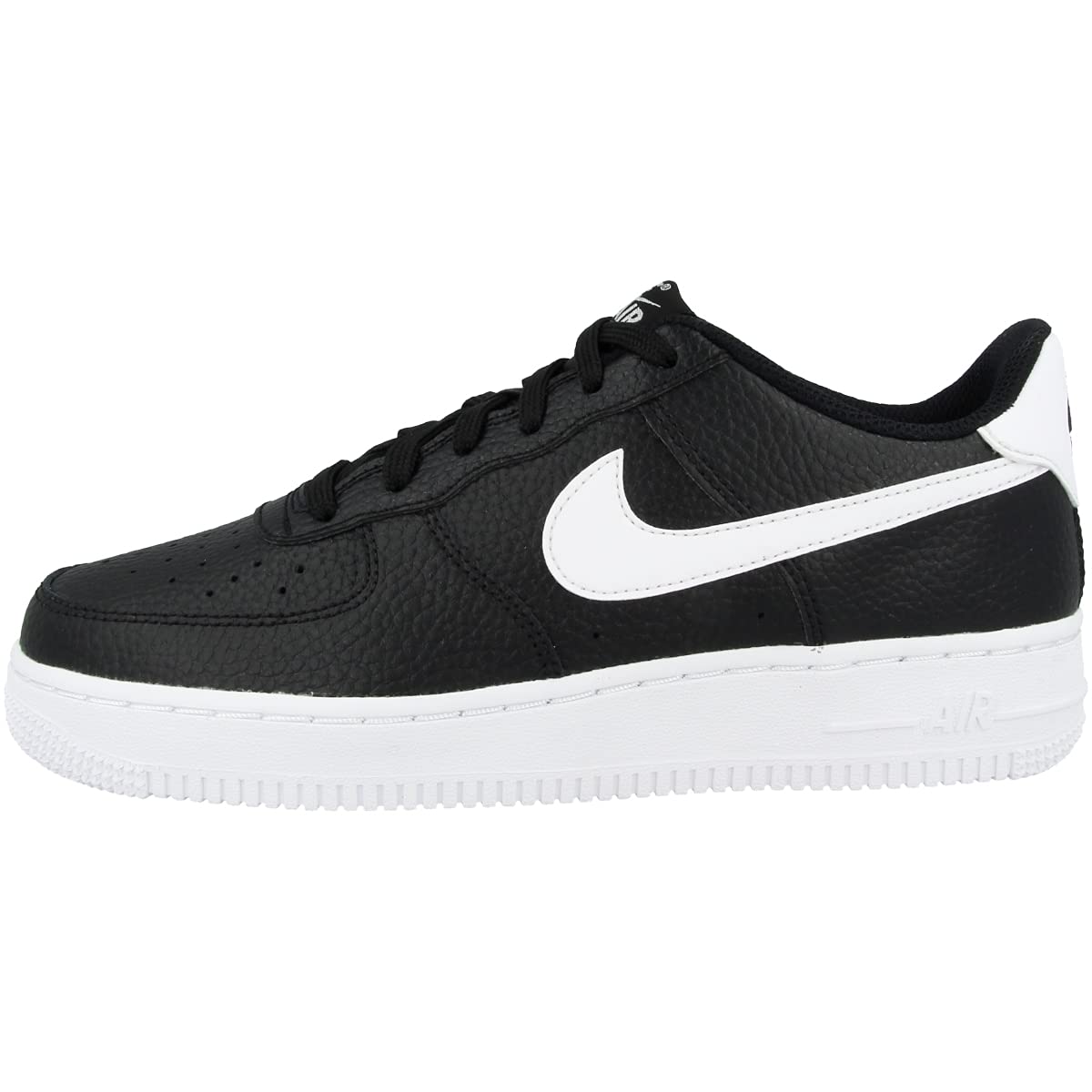 Nike Boy's Air Force 1 (Big Kid) Black/White 6.5 Big Kid M