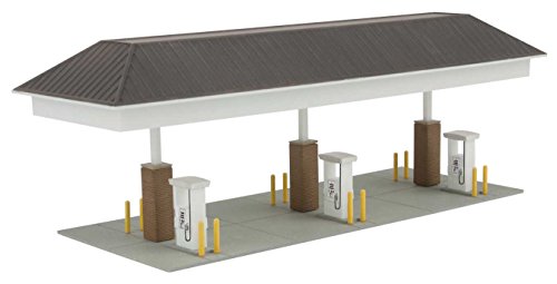 Modern Gas Station - KIT - Main Building: 10-7/16 X 6-1/2 X 3-1/8" 26.5 X 16.5 X 7.9CM