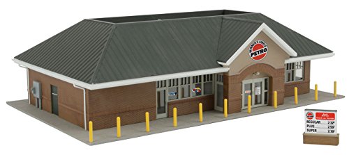 Modern Gas Station - KIT - Main Building: 10-7/16 X 6-1/2 X 3-1/8" 26.5 X 16.5 X 7.9CM