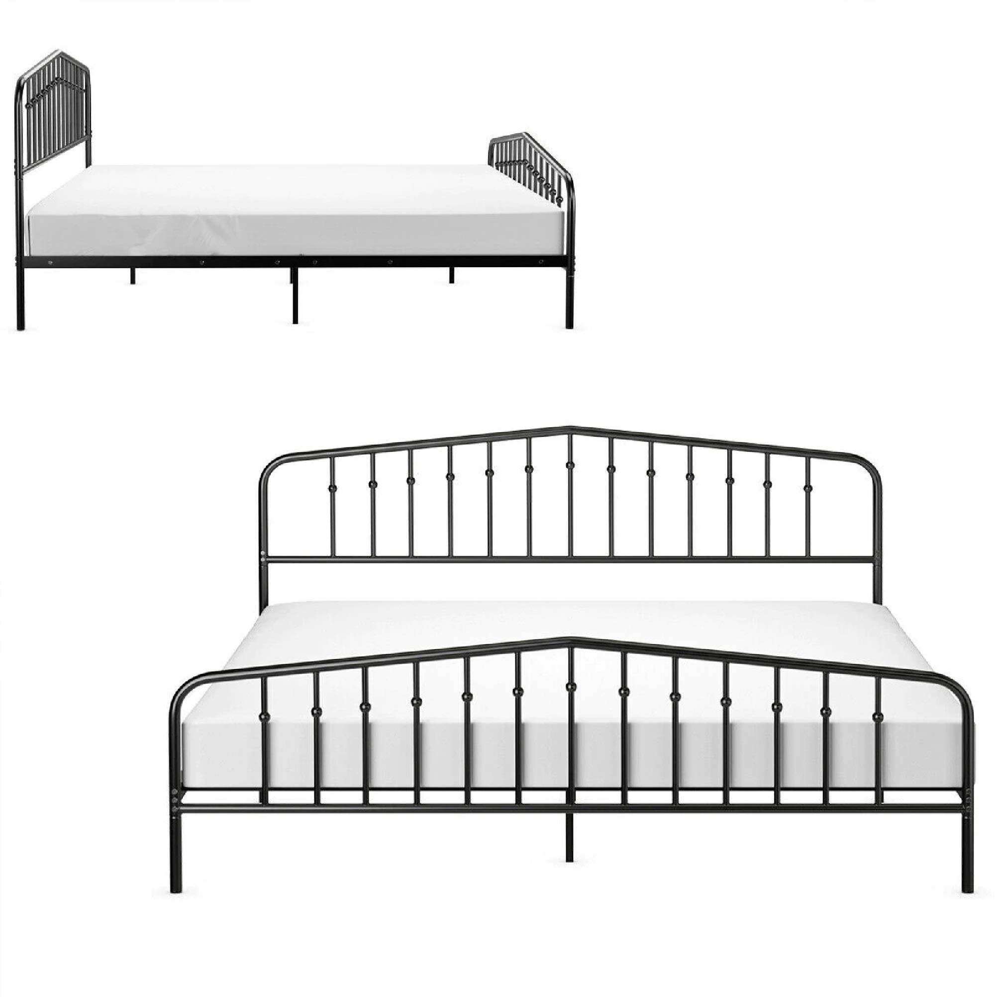 K/A Metal Smart Base Bed Frame/Platform Bed Frame/No Box Spring Needed/Sturdy Steel Frame/Underbed Storage, Queen,Full Size Platform Bed Frame,keesta Bed Frame,Full Bed Frame (Black)