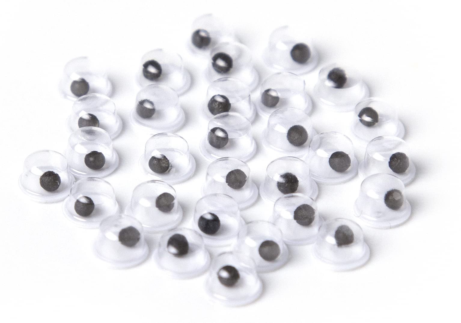 Cousin DIY Wiggle Eyes, Pack of 30, 5mm, Black/White