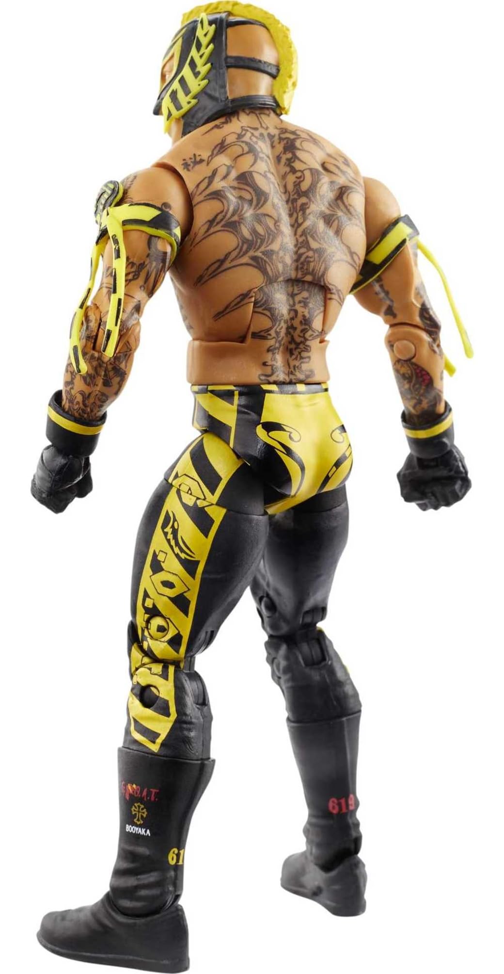 WWE MATTEL Top Picks Elite Rey Mysterio 6-inch Action Figure with Deluxe Articulation for Pose and Play, Life-like Detail, Authentic Ring Gear & Accessory,Multi,GVC01