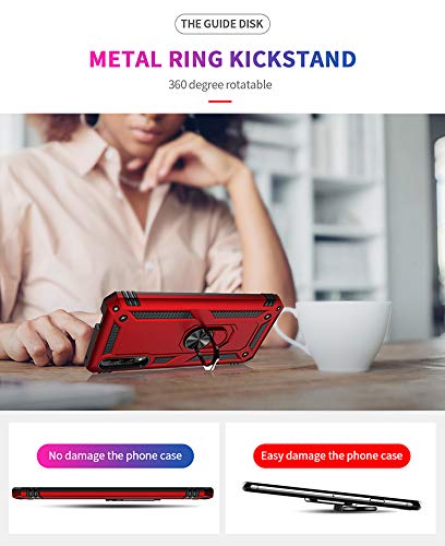 Jielangxin Keji Case for Huawei Y9s Case Cover,360 Degree Rotating Ring Holder Kickstand Case for Huawei Y9s 2019 STK-L22 STK-LX3 / P Smart Pro 2019 STK-L21 / Honor 9X Pro HLK-AL10 Case Cover Blue