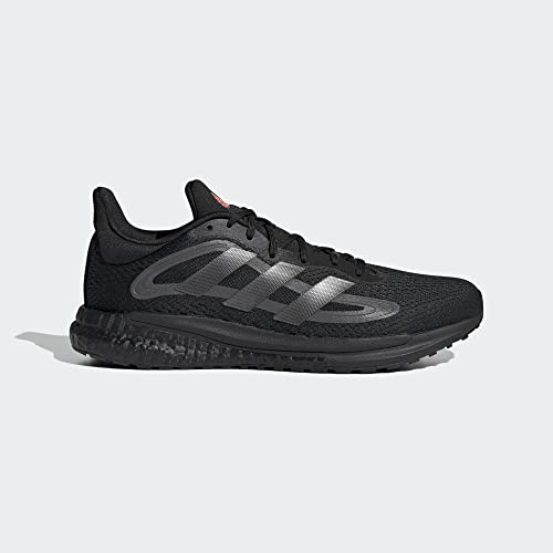 adidas Men's Solar Glide 4 Trail Running Shoe, Black/Night Metallic/Grey, 9