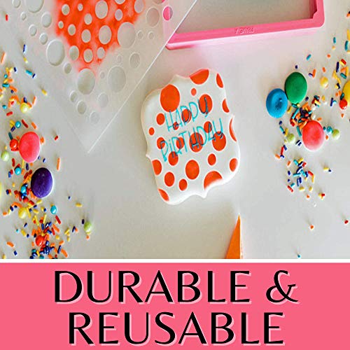 Grafix Food-Safe Plastic Frosted, 12 x 12β, Pack of 4 β Reusable .005β Thick Translucent Film, Perfect for Sugar Craft Stencils, Cookie and Cake Decorating, Chocolate Work (K05FCP1212-4)