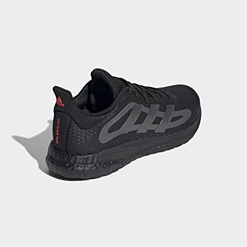 adidas Men's Solar Glide 4 Trail Running Shoe, Black/Night Metallic/Grey, 9