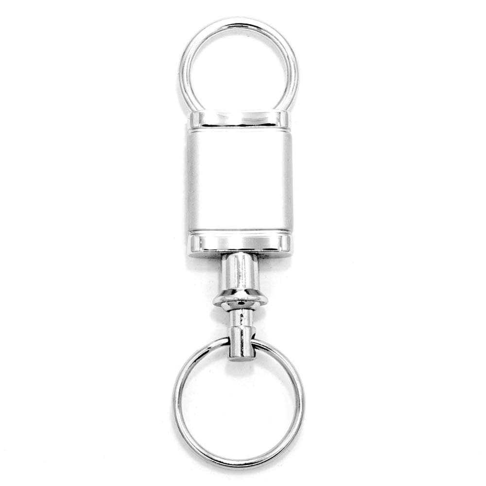 Honda H on Satin-Chrome Valet Keychain - Officially Licensed