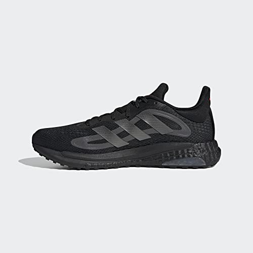 adidas Men's Solar Glide 4 Trail Running Shoe, Black/Night Metallic/Grey, 9