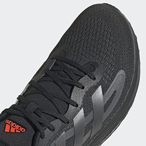 adidas Men's Solar Glide 4 Trail Running Shoe, Black/Night Metallic/Grey, 9