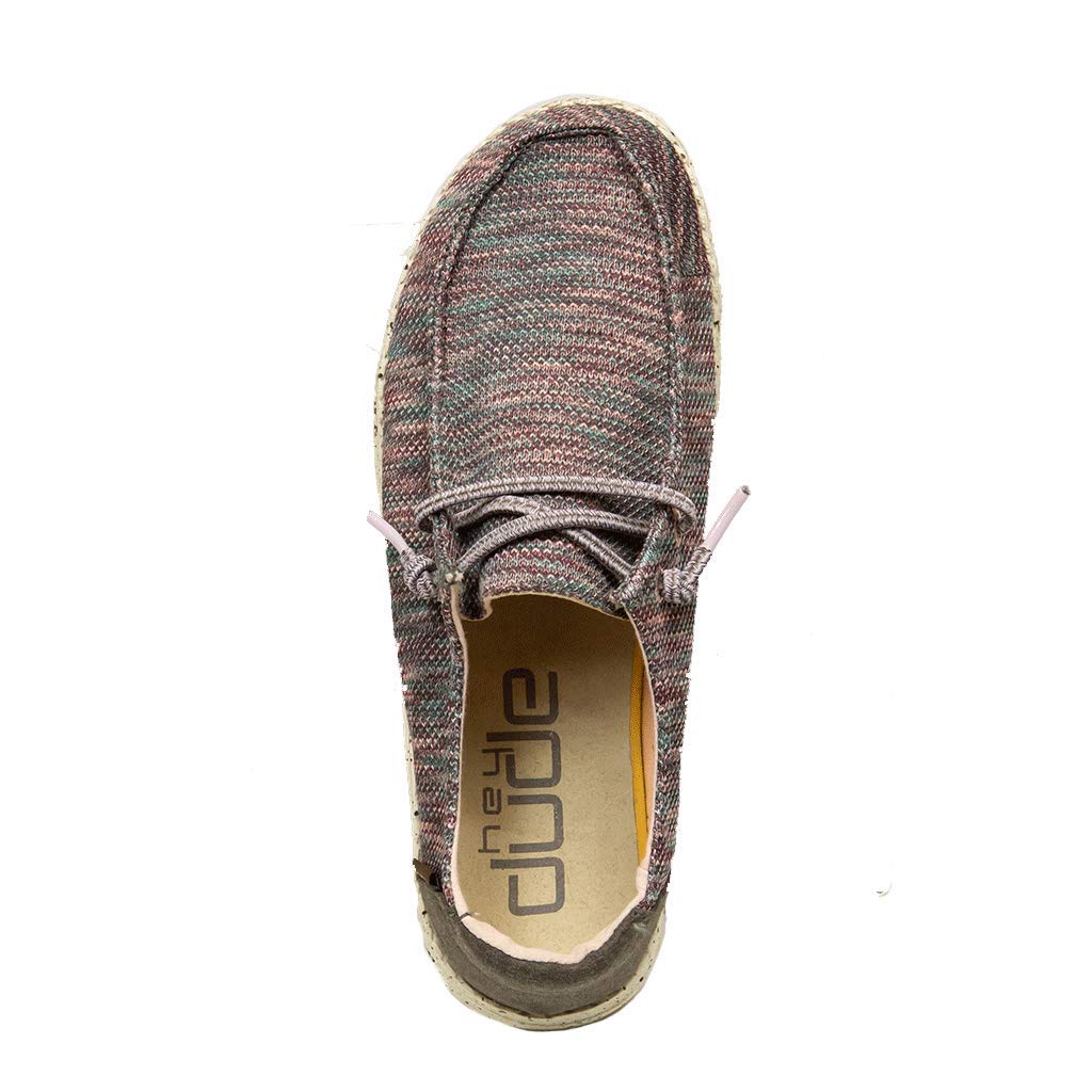 Hey Dude Women's Wendy Sox Antique Rose Size 6 | Women’s Shoes | Women’s Lace Up Loafers | Comfortable & Light-Weight