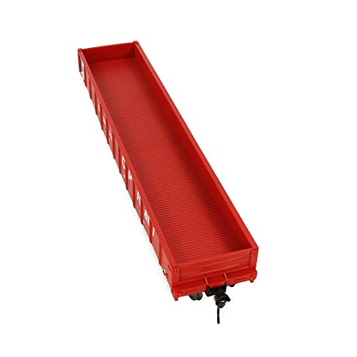 Evemodel C8743R 3pcs HO Scale 1:87 53ft Open Gondola Car Red Wagon Railway Transporter Model Train Container Carriage Freight Car