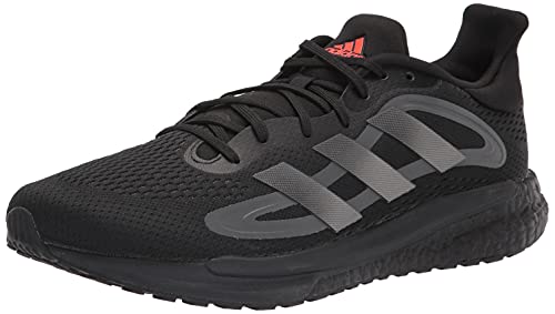 adidas Men's Solar Glide 4 Trail Running Shoe, Black/Night Metallic/Grey, 9