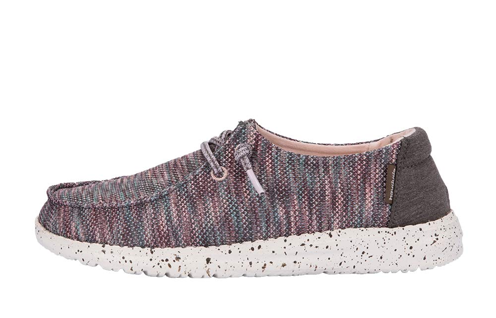 Hey Dude Women's Wendy Sox Antique Rose Size 6 | Womenâs Shoes | Womenâs Lace Up Loafers | Comfortable & Light-Weight
