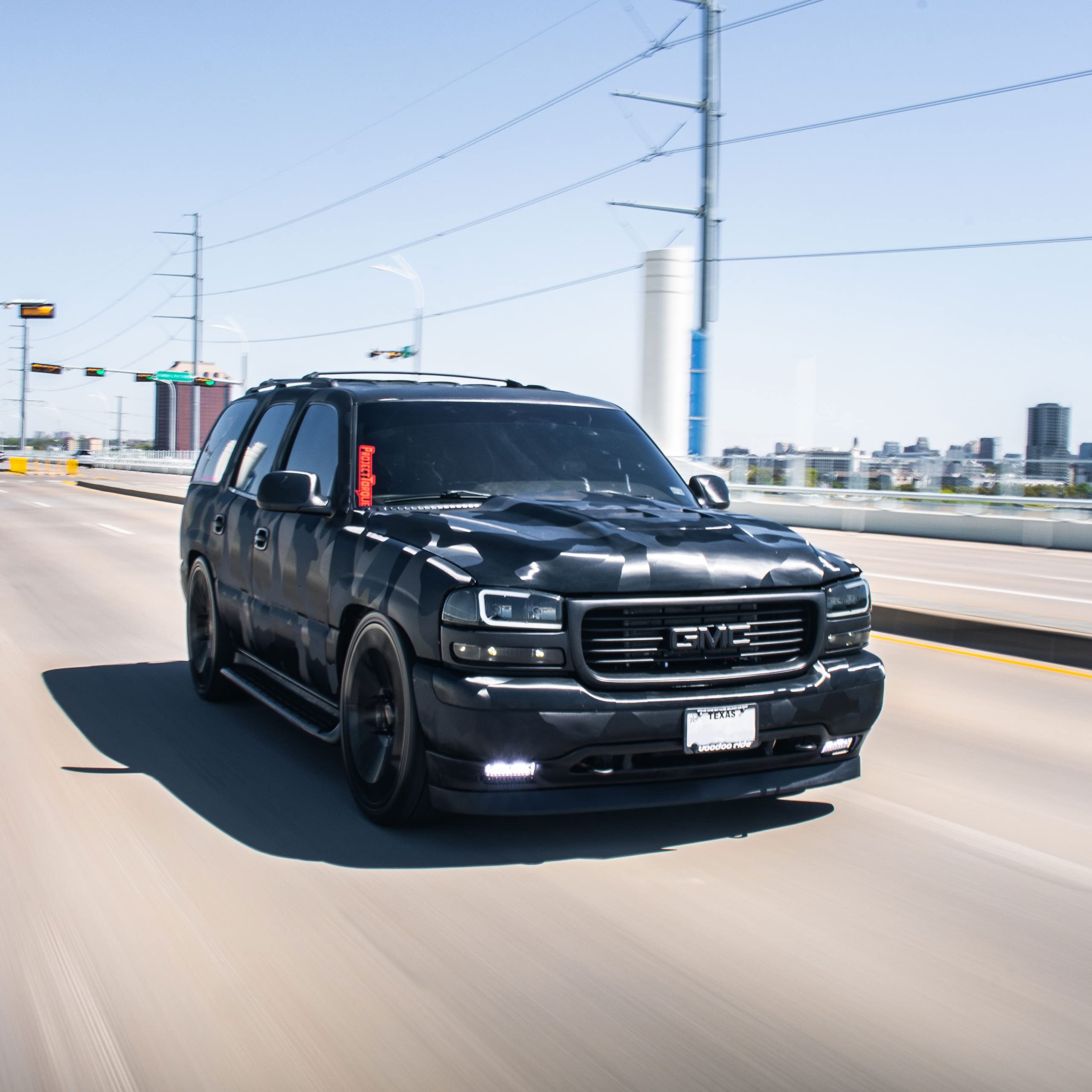 VViViD+ Stealth Edition Camouflage Vinyl Wrap (1.5ft x 5ft, Large Black Stealth)