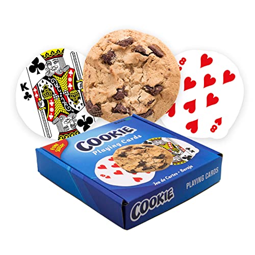 GAMAGO Cookie Playing Cards - Cookie Shaped Deck of Cards to Play Your Favorite Card Games for Birthdays, Stocking Stuffers, White Elephant