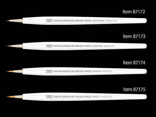 TAMIYA Modeling Pointed Brush PRO II Extra Fine TAM87173 Paint Brushes