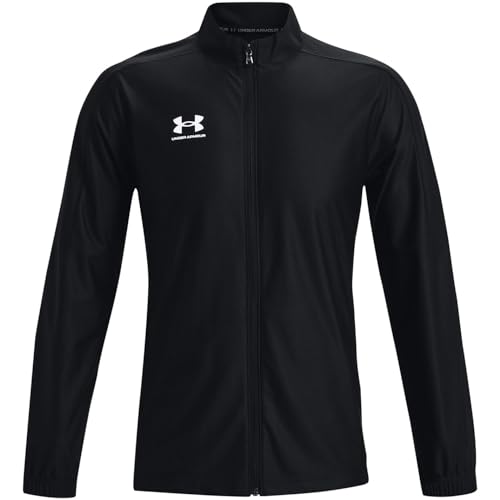 Under Armour Men's Challenger Track Jacket, Black (001)/White, XX-Large