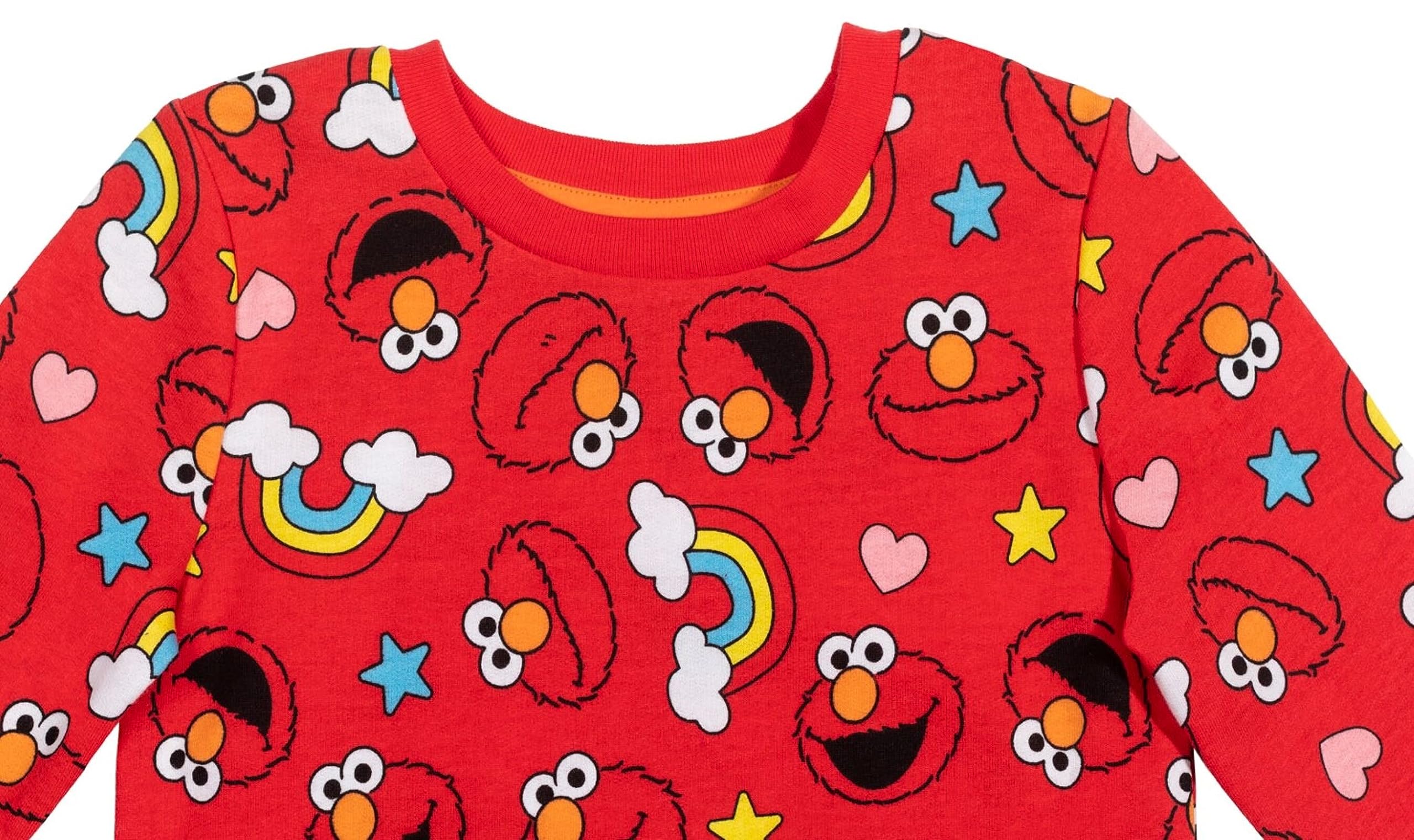 Sesame Street Elmo Toddler Girls Sweatshirt Red 2T