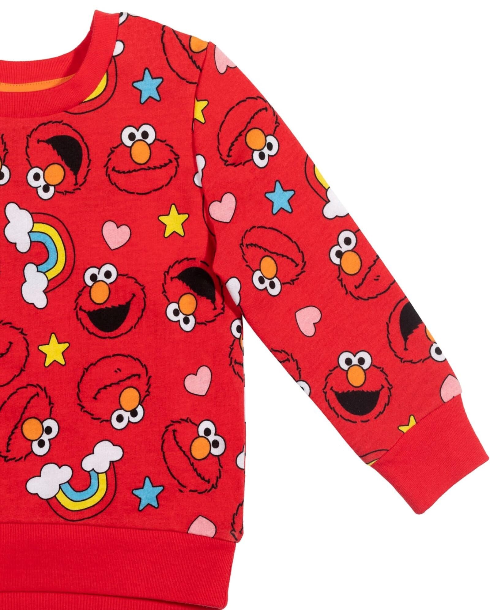 Sesame Street Elmo Toddler Girls Sweatshirt Red 2T