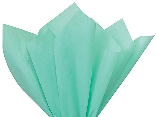 Pack of 48 Gift Grade Tissue Paper Sheets - 15 x 20" Choose Color (Aqua)