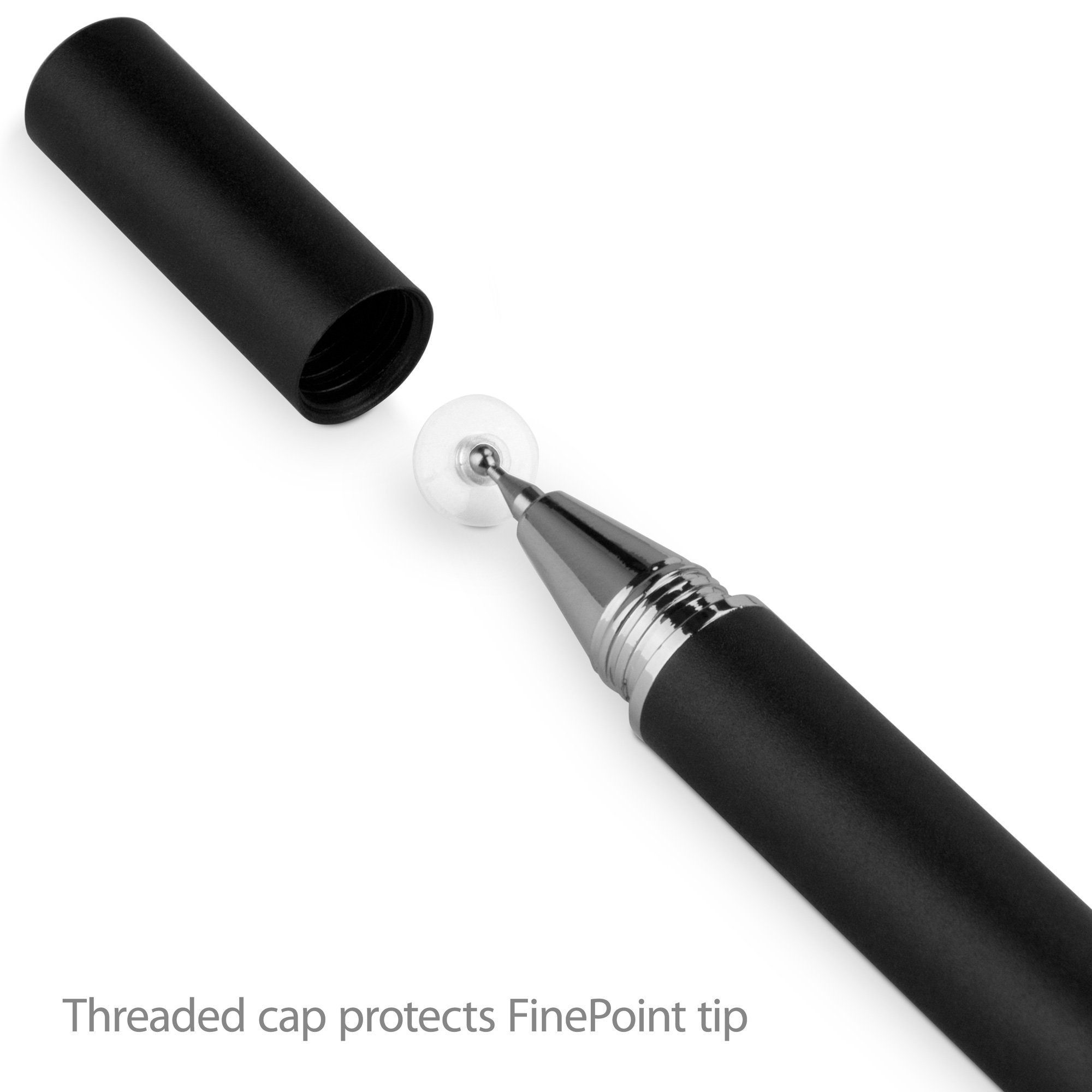 BoxWave Stylus Pen Compatible with Lenovo 300e Chromebook 2nd Gen (11.6 in) - FineTouch Capacitive Stylus, Super Precise Stylus Pen for Lenovo 300e Chromebook 2nd Gen (11.6 in) - Jet Black
