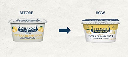 Icelandic Provisions Extra Creamy Skyr Lemon Whole Milk Yogurt, 4.4 oz
