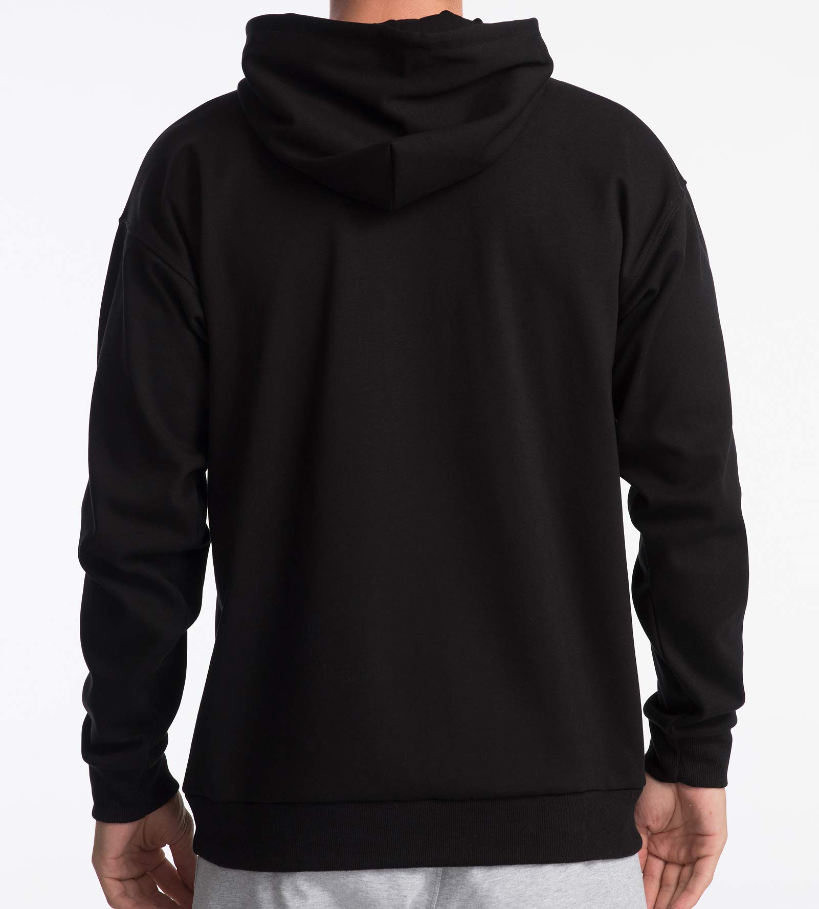 THE GYM PEOPLE Men's Hoodie, 609 Black(Fleece Lined), X-Large