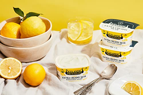 Icelandic Provisions Extra Creamy Skyr Lemon Whole Milk Yogurt, 4.4 oz