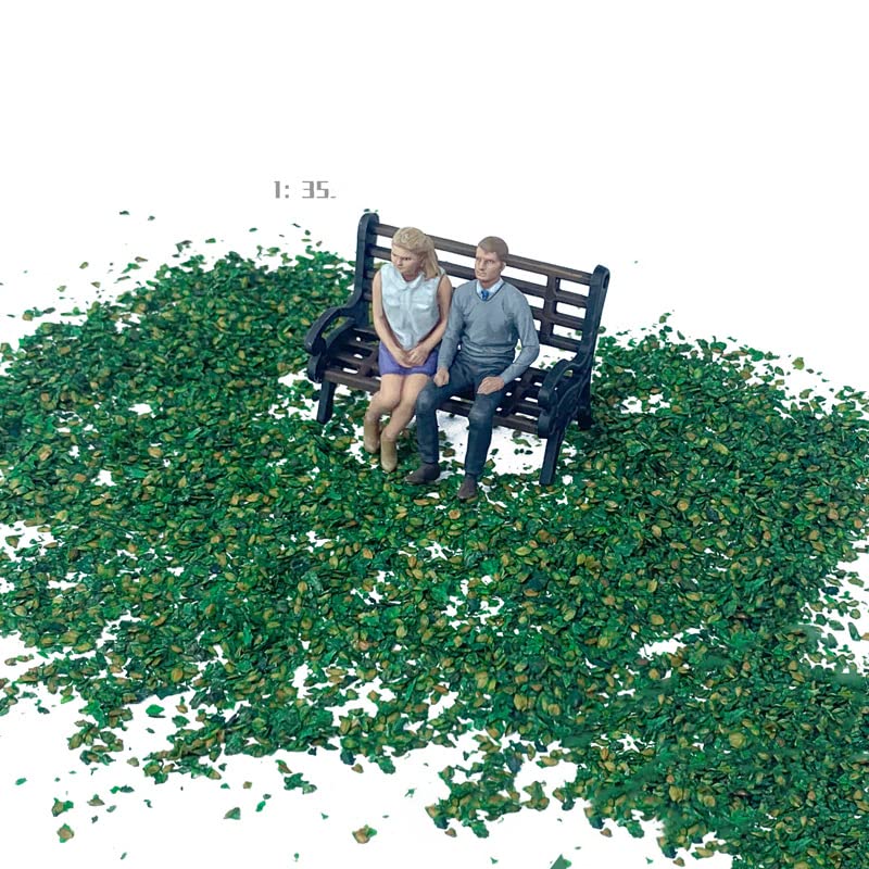 Realistic Miniature Leaves Simulation Leaves for DIY Model Railway Fairy Garden Diorama Scenery, Pack of 5