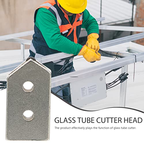 Scicalife 3pcs Glass Cutter Tool Replacement Heads Alloy Cutter Blades Glass Bottle Cutting Accessories for Cutter Stained Glass Tiles Mirror Silver