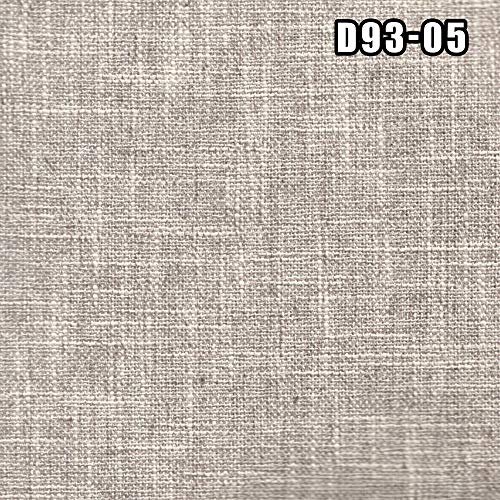 East West Furniture ESSI3-MAH-35 3 Piece Modern Dining Table Set Contains a Round Wooden Table with Pedestal and 2 Doeskin Linen Fabric Upholstered Chairs, 30x30 Inch, Mahogany