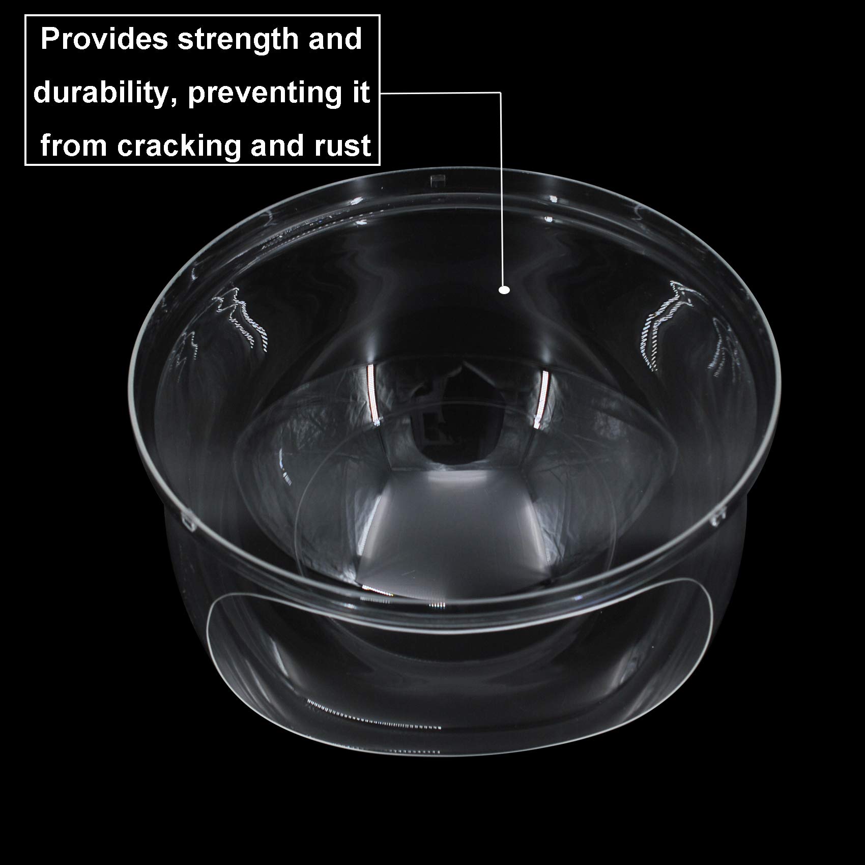 20.5" Commercial Cotton Candy Machine Bowl Bubble Cover Shield Floss Maker Clear Prevent Sugar Overload Plastic Cotton Candy Cover