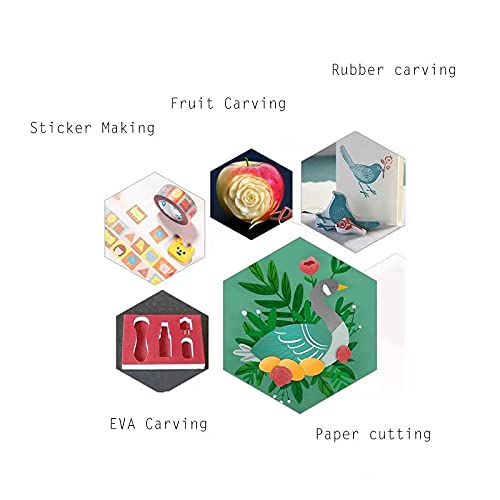 43Pc Exacto Art Knives & Blades Precision Carving Craft Knife Hobby Knife Kit 40 Spare Blades for Art Stencil Scrapbook