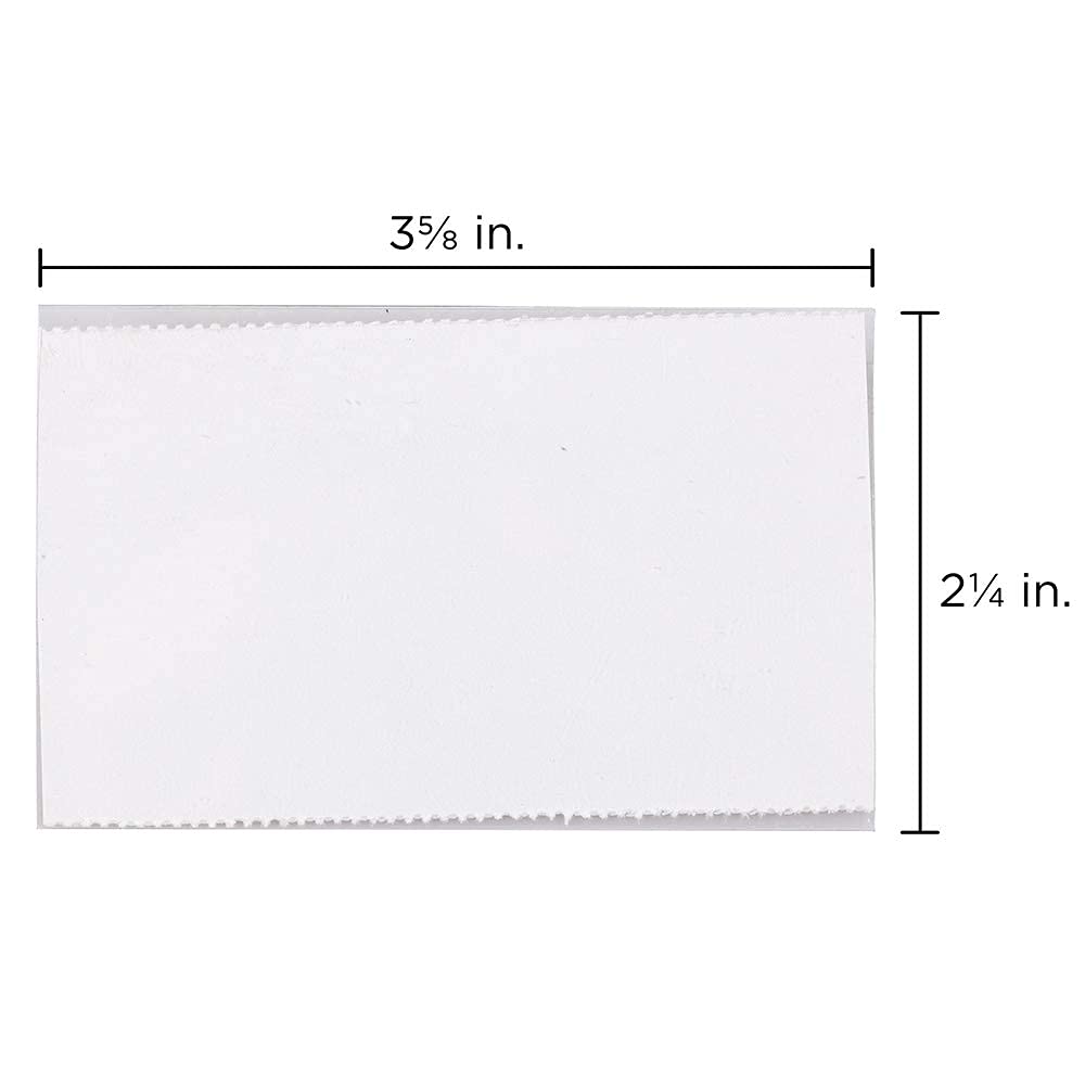 JAM PAPER Plastic Name Tags with Pin - 3 5/8 x 2 1/4 - Clear - 24/Pack