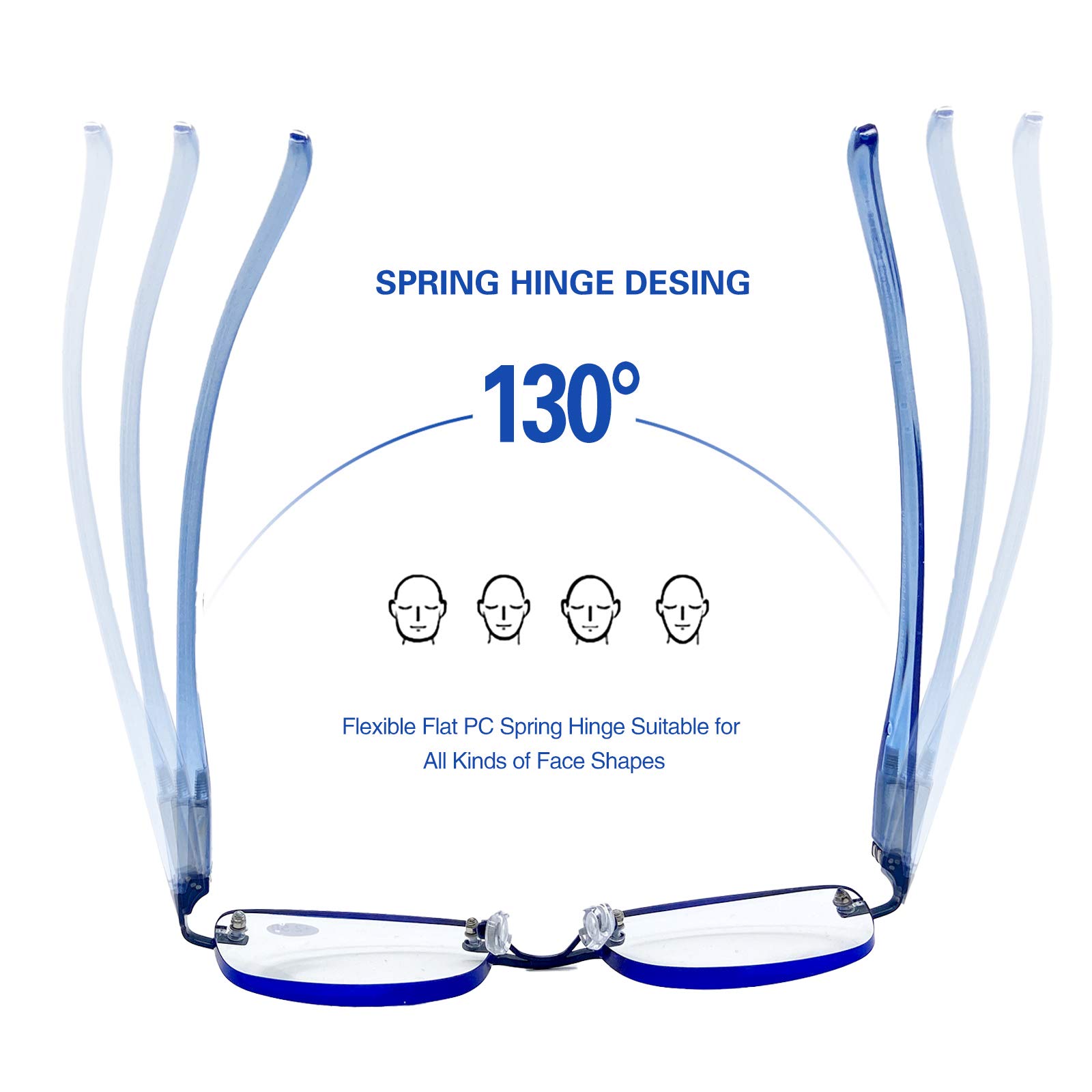 FEIVSN 3-Pack Rimless Reading Glasses For Women, Lightweight Spring Hinge Readers, Classic Elegant Artistic Eyeglasses UV 400 (Mix 2.5 Etc)