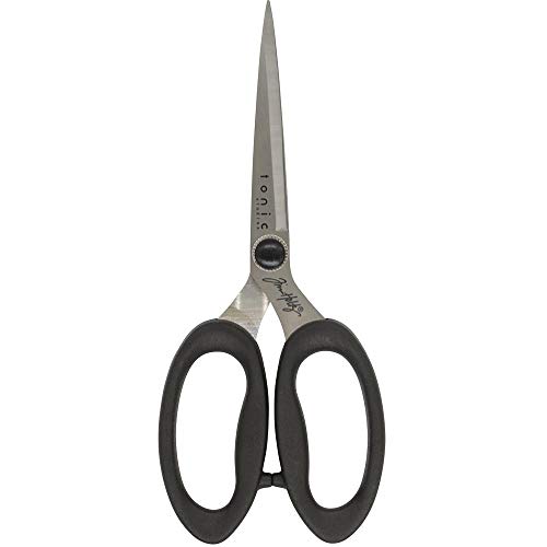 Tim Holtz Haberdashery Snip Scissors Set - Soft Grip Durable Snips 5" & Scissors 6" with Storage Tins - 2 Items