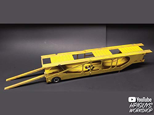 AMT 5-Car Haulaway Trailer 1/25th Scale Model Kit, White (AMT1193)