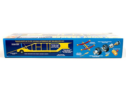 AMT 5-Car Haulaway Trailer 1/25th Scale Model Kit, White (AMT1193)