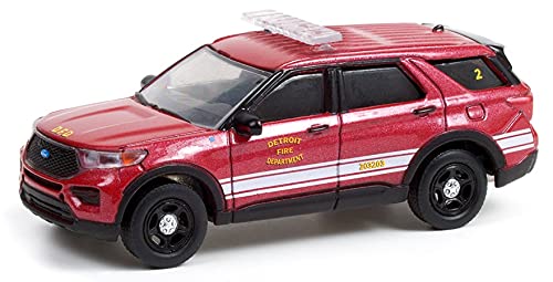 Collectibles Greenlight 30257 Hot Pursuit 2020 Police Interceptor Utility Detroit Fire Department (Hobby Exclusive) 1:64 Scale