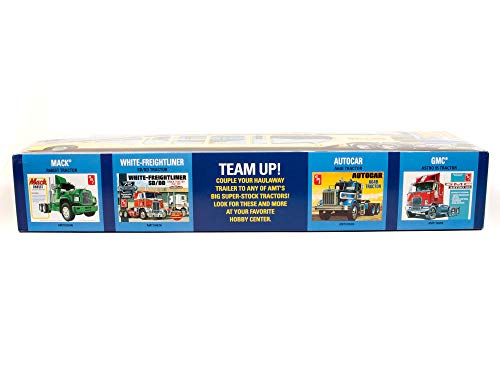 AMT 5-Car Haulaway Trailer 1/25th Scale Model Kit, White (AMT1193)