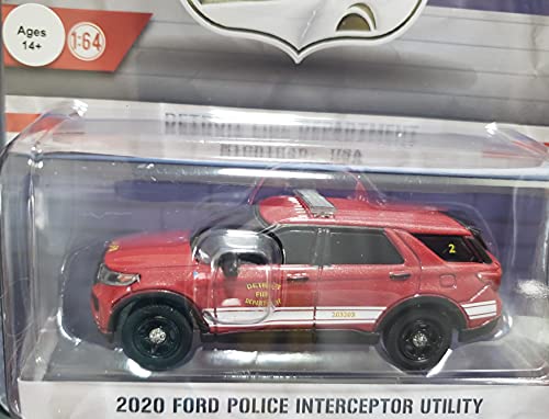 Collectibles Greenlight 30257 Hot Pursuit 2020 Police Interceptor Utility Detroit Fire Department (Hobby Exclusive) 1:64 Scale