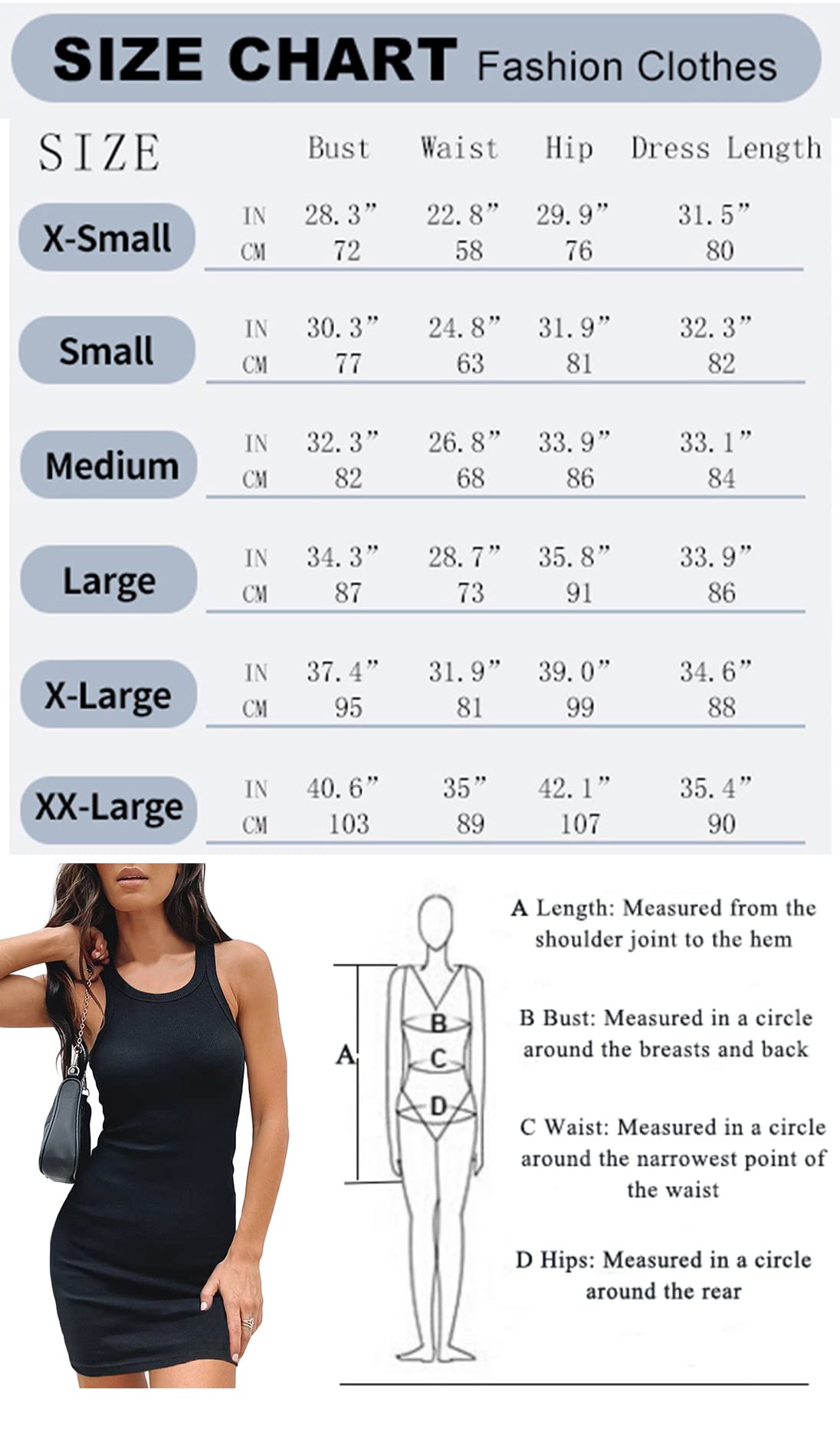 Samefar Womens Ladies Sexy Bodycon Dress Scoop Neck Slim Ribbed Sleeveless Tank Dresses Black Medium