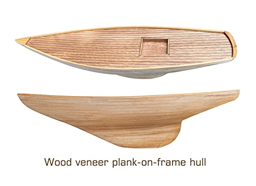 SAILINGSTORY Wooden Sailboat Model Decor Boat Model Ship Sailboat Decor Yacht Model Concordia Antique Finish Ivory